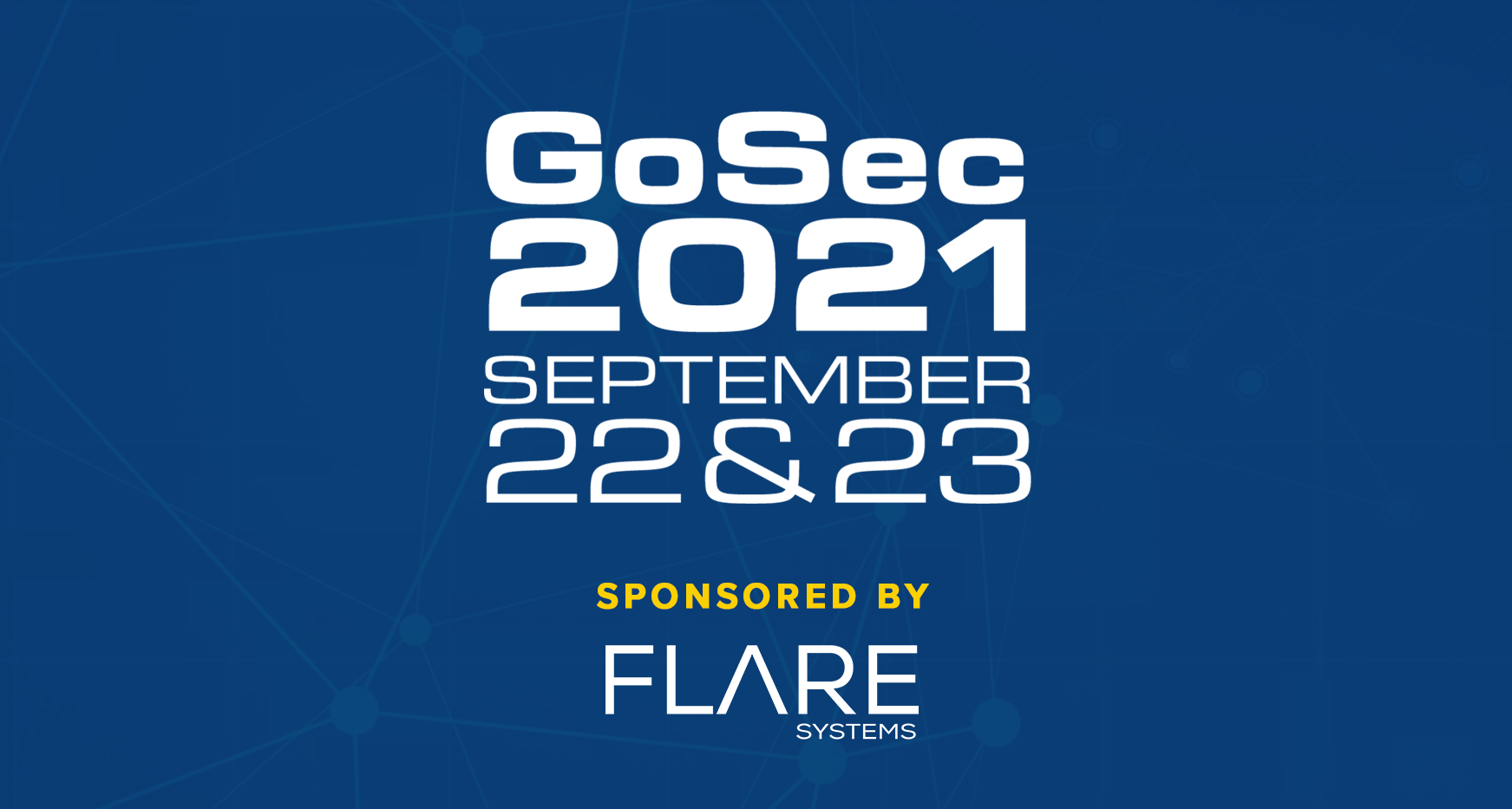 GoSec - Flare booth and conference - September 2021