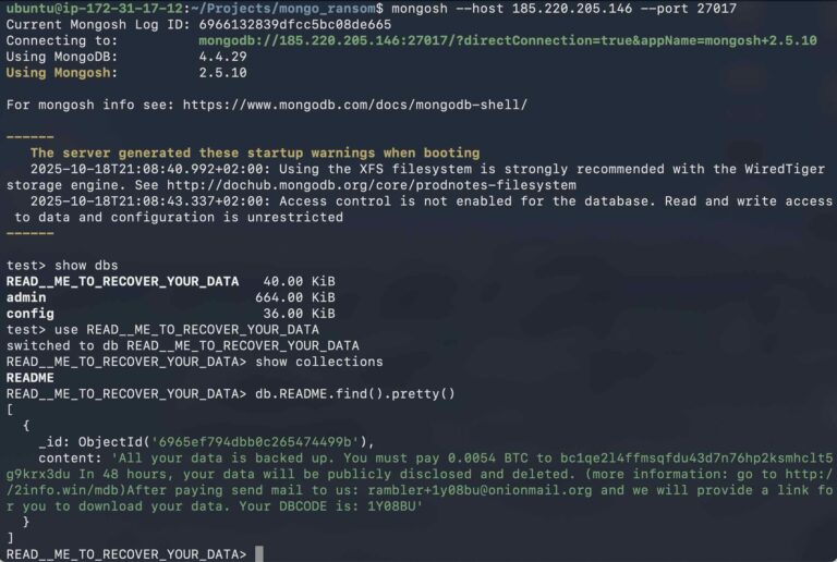 MongoDB Ransom Isn’t Back - It Never Left - Flare