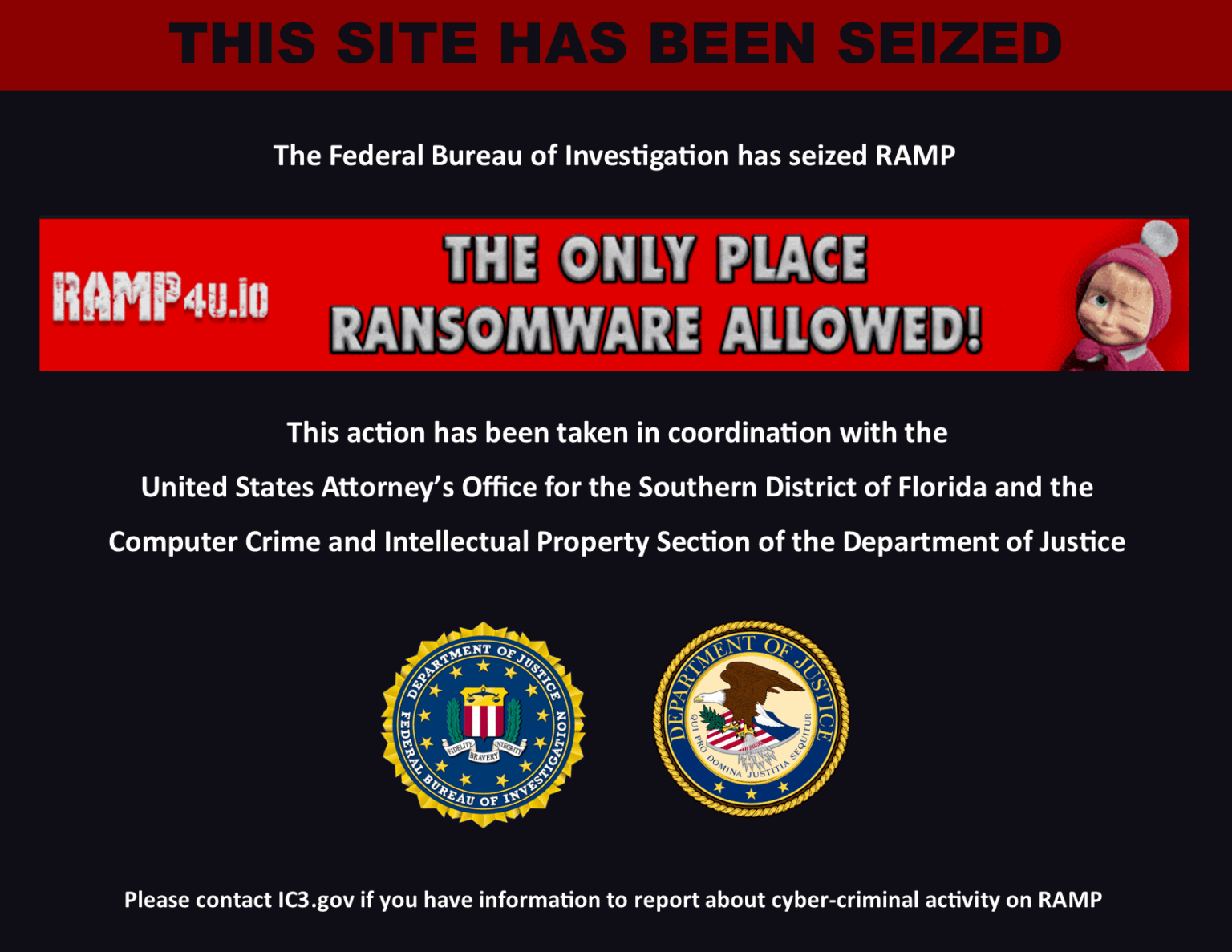 RAMP Seizure: FBI Takes Down Major Ransomware Forum - Flare